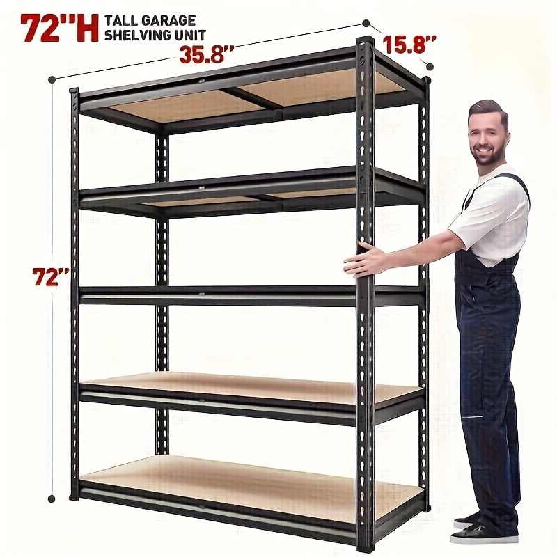 2500 pounds / 2000 pounds Garage Storage Shelf 40 inches wide. Heavy ...