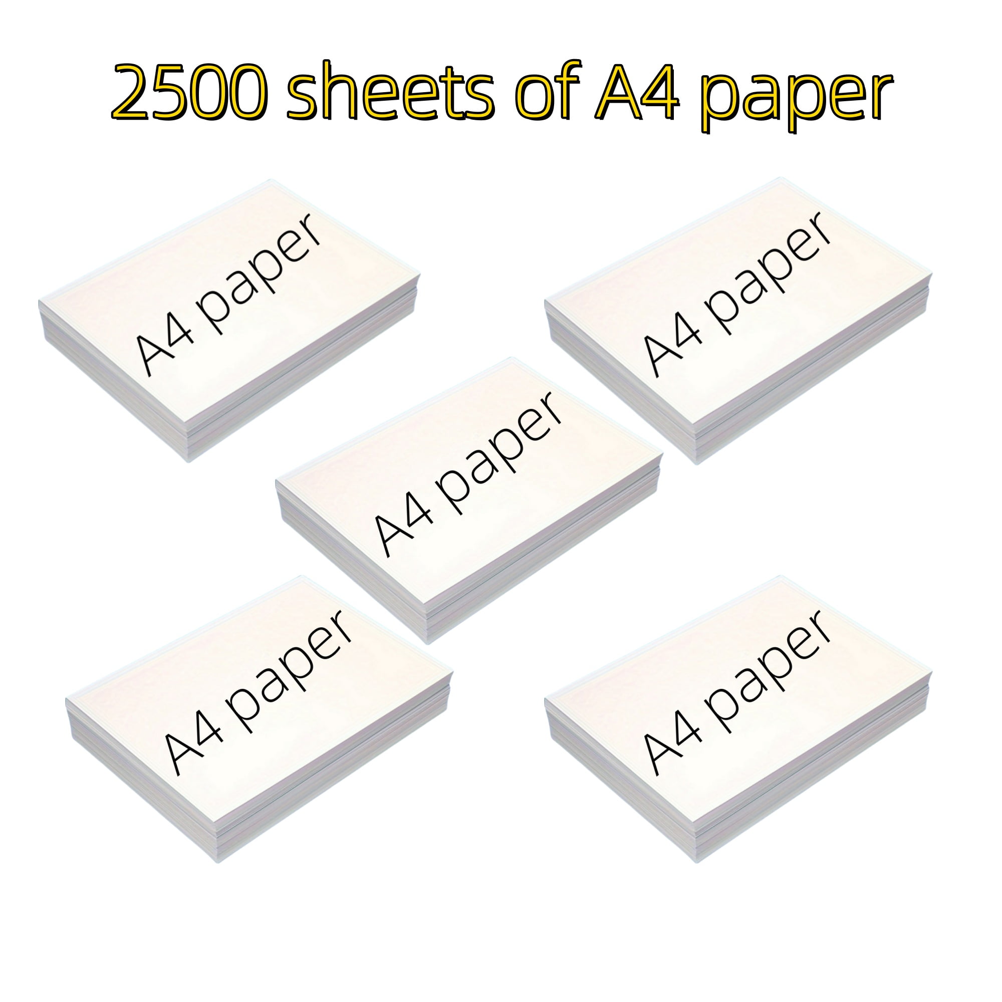2500 sheets of A4 paper, 80GSM white paper, printer paper, used for ...