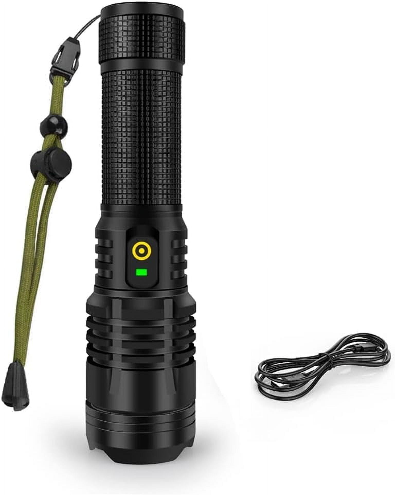 250000 Lumen Super Bright Flashlight, 7 Modes echargeable Led ...