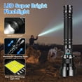 2500000LM Rechargeable XHP90.2 LED Flashlight Tactical Super Bright ...