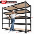 2500LBS Storage Shelves Adjustable Metal Shelving Unit 5-Tier Storage ...