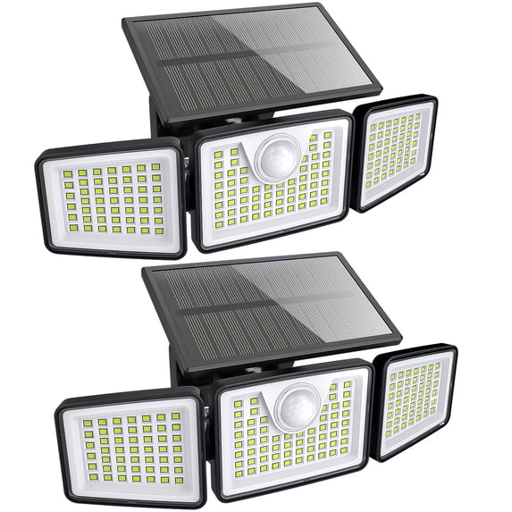 2500LM Motion Sensor Solar Outdoor Light, 270° Wide Angle IP65 ...