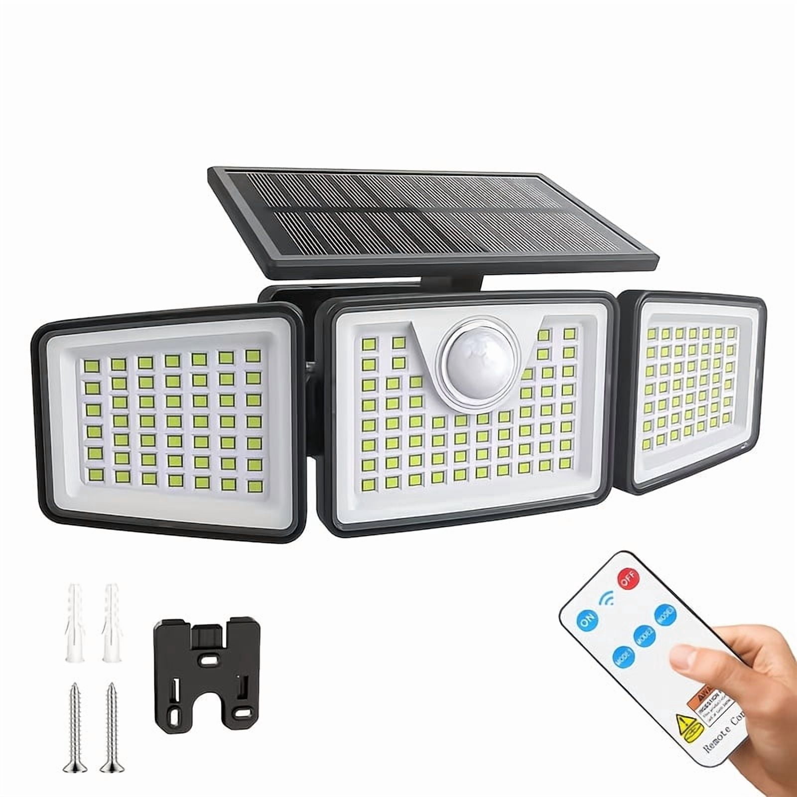 2500LM Motion Sensor Solar Outdoor Light, 270° Wide Angle IP65 ...