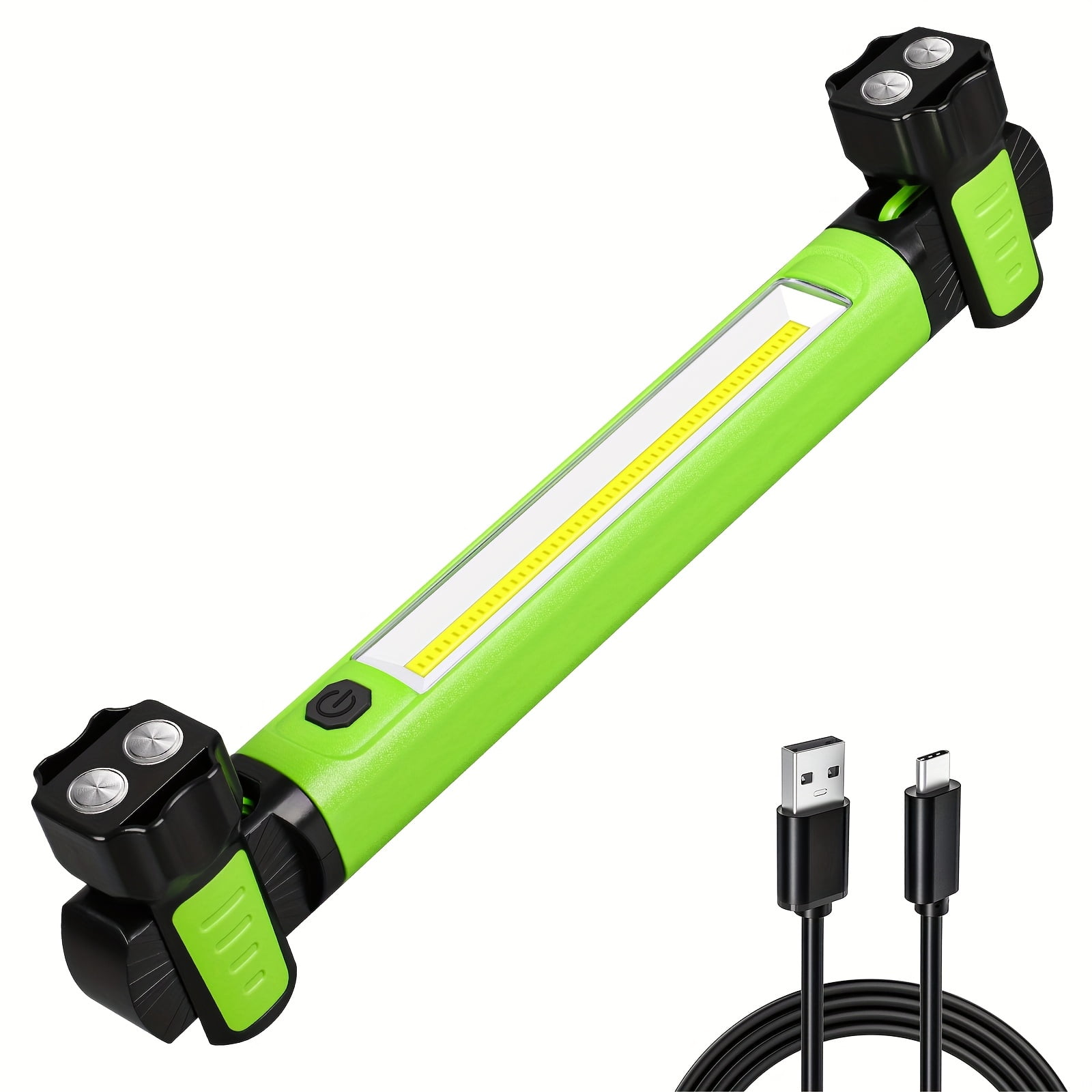 2500LM Rechargeable Magnetic Work Light, Cordless LED Bar with Hooks ...