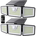 2500LM Solar Lights Outdoor with Motion Sensor,Wide Angle Street Area ...