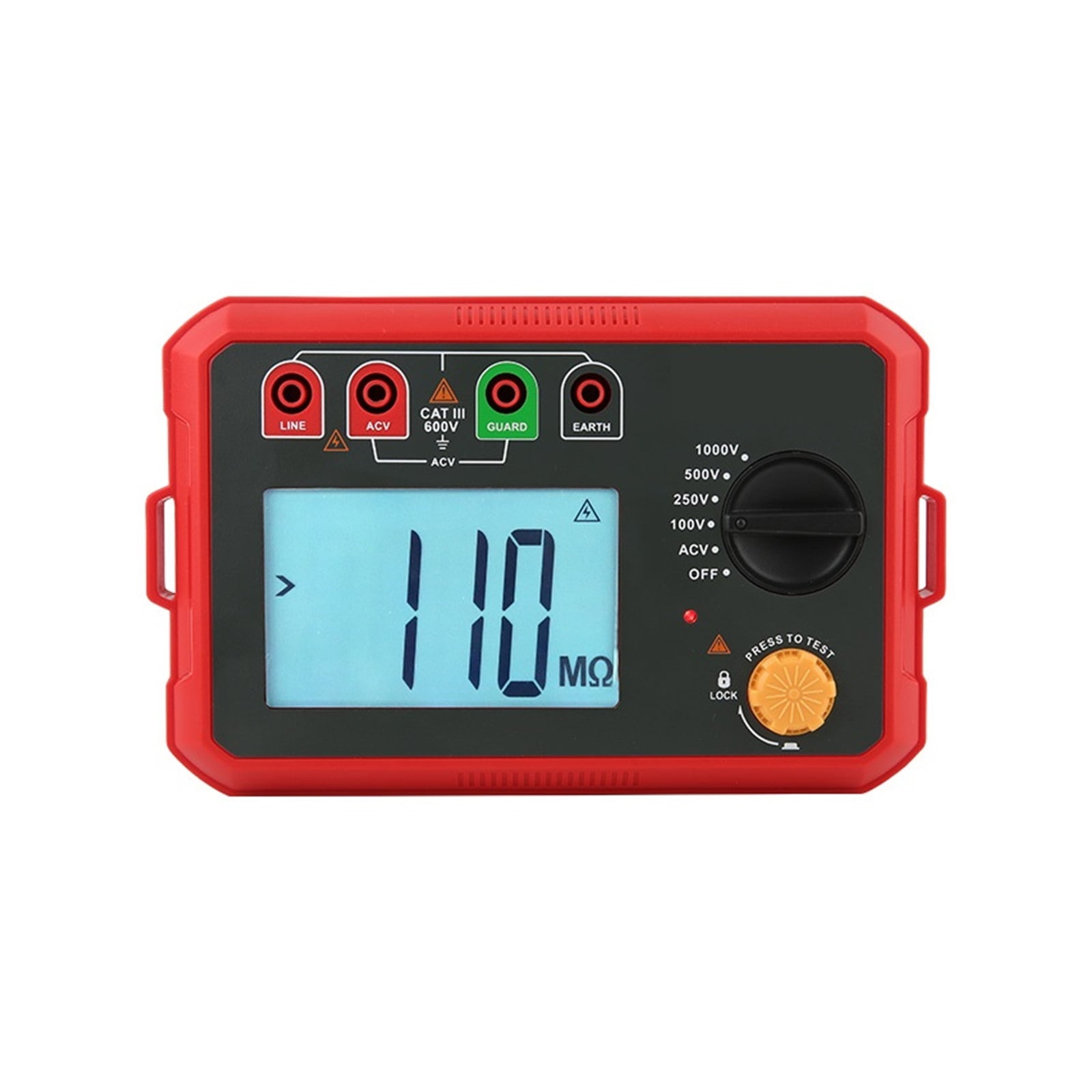 2500V Megometer Digital Insulation Tester Insulation Resistance Meter ...