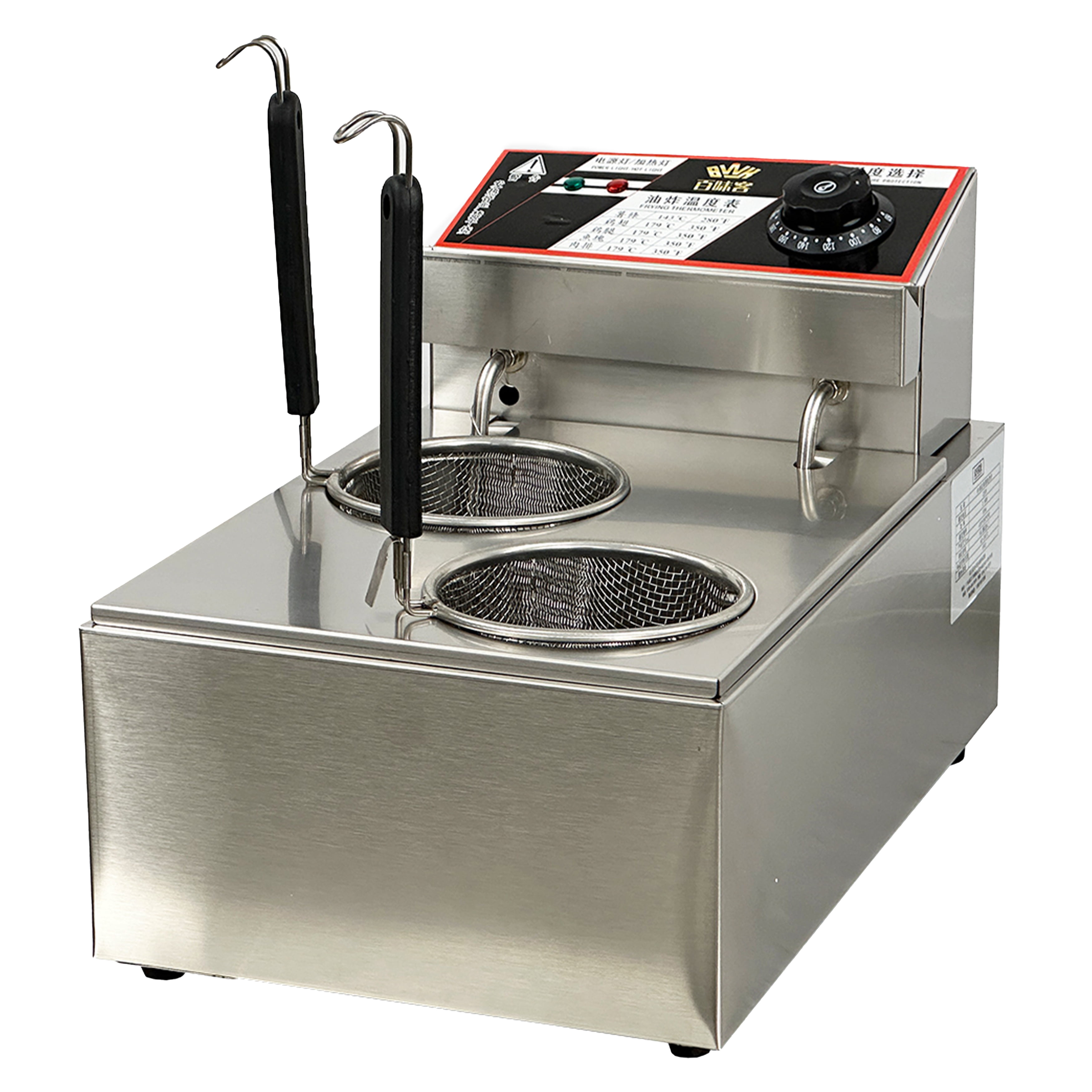 2500W 2 Portions Commercial Countertop Electric Pasta Noodle Cooker ...