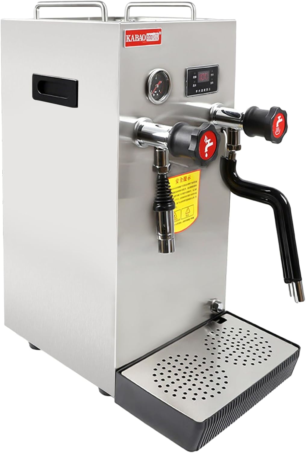 2500W Commercial Milk Foam Machine, 8L/2.1 Gallon Full-Automatic Steam ...
