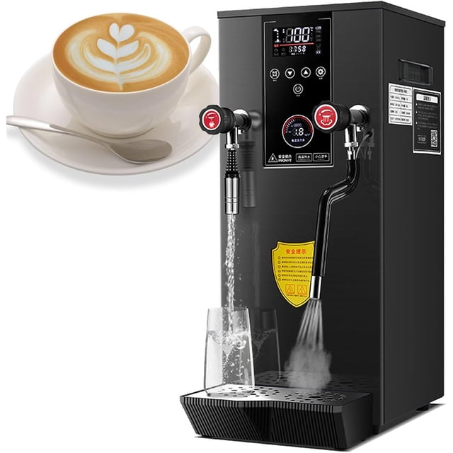2500W Commercial Multi-Purpose Milk Frother,12L Full-Automatic Steam ...