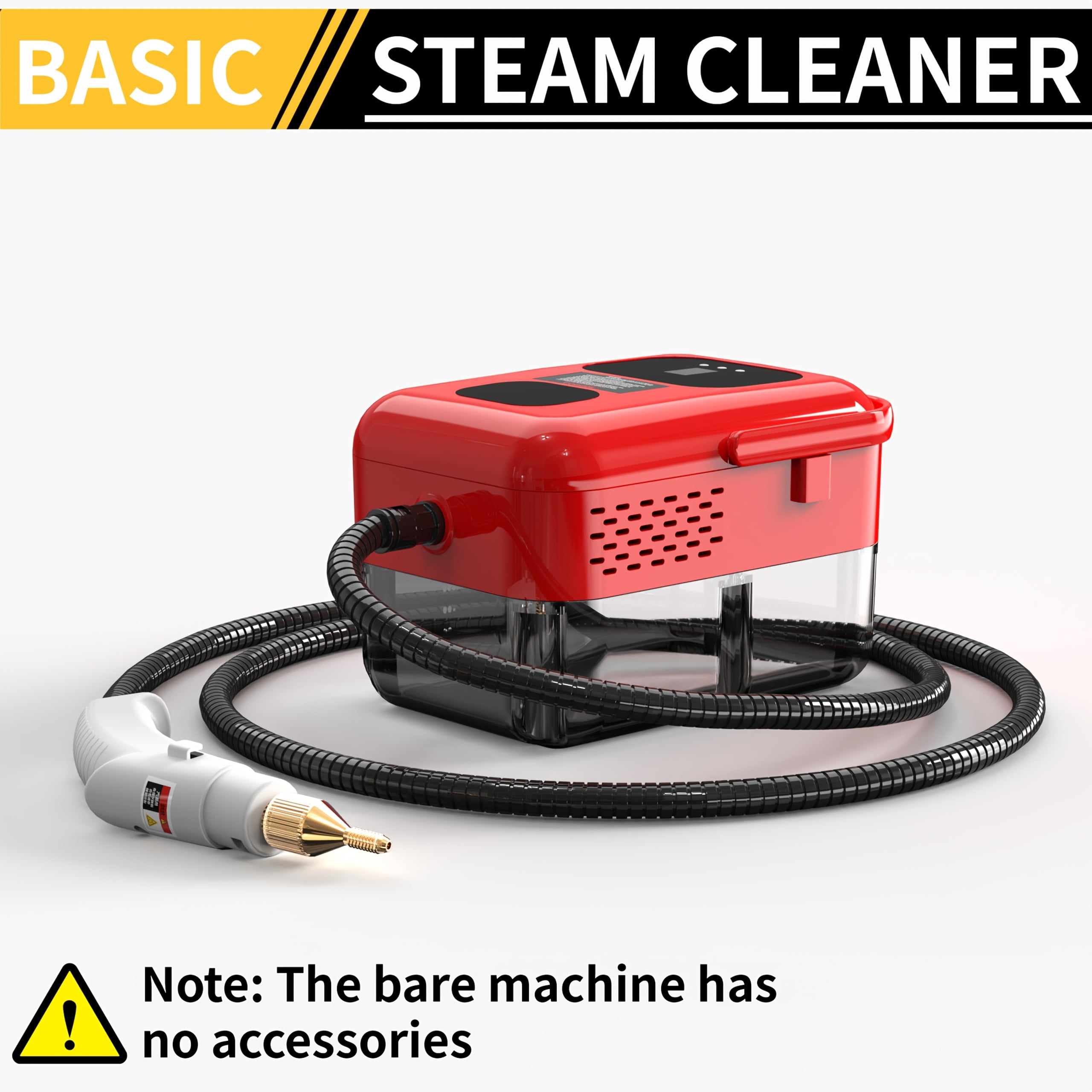 2500W Handheld High-Temp High-Pressure Steam Cleaner, 9-Speed, LCD ...