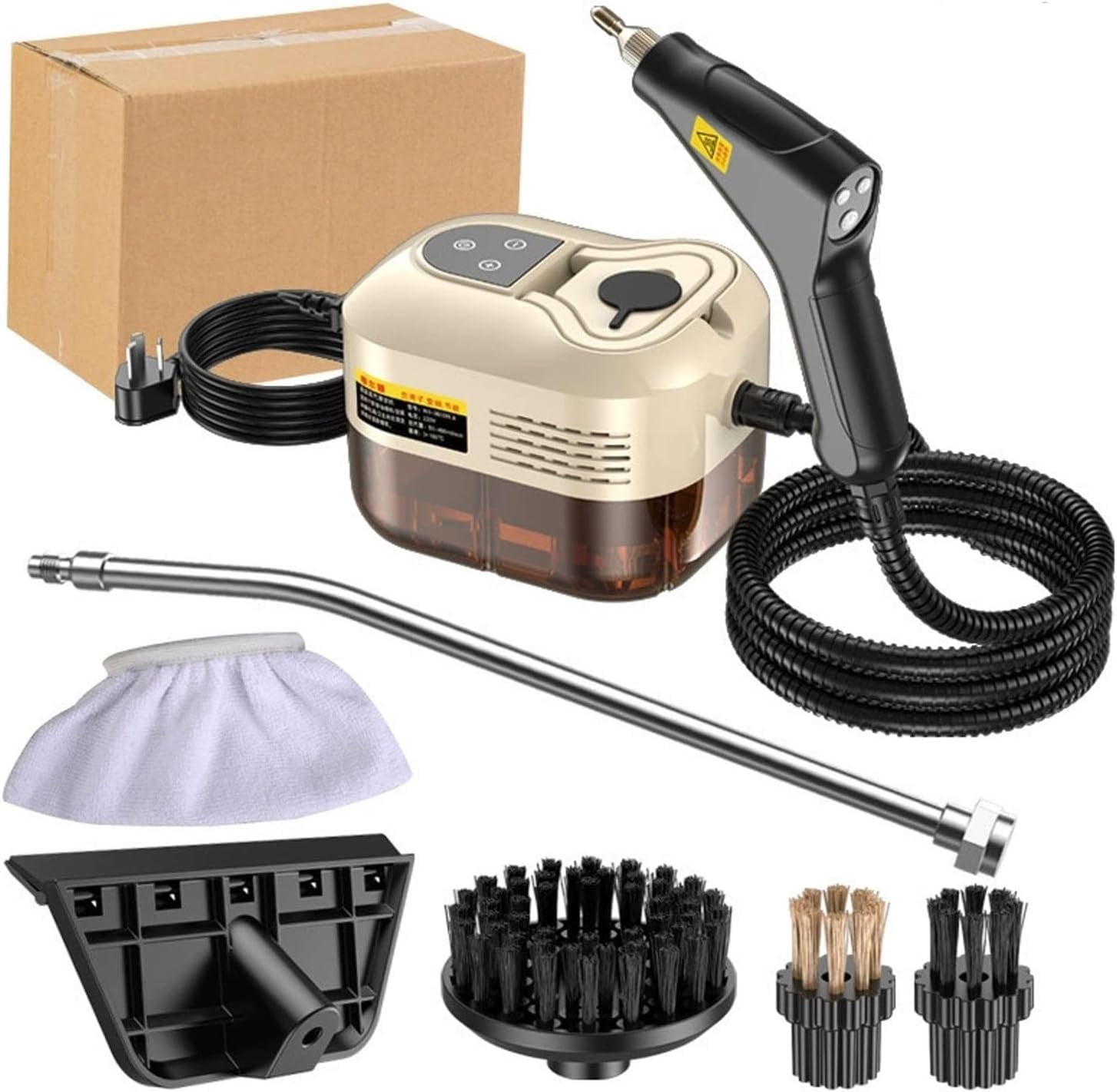 2500W Handheld High-Temperature Pressurized Steam Cleaner, 6 Gears High ...