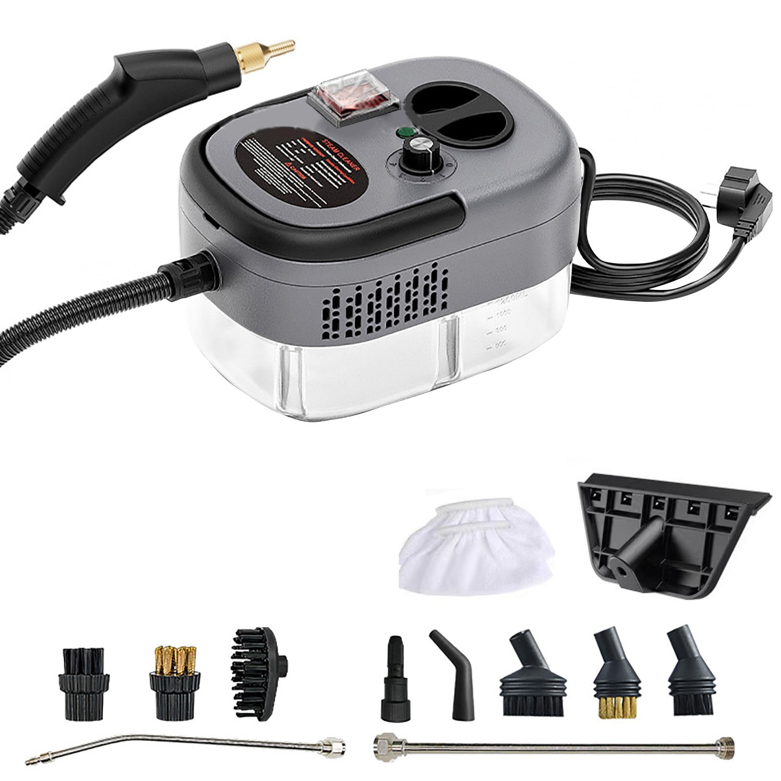 2500W Handheld Steam Cleaner for Home & Car - High Pressure Portable ...