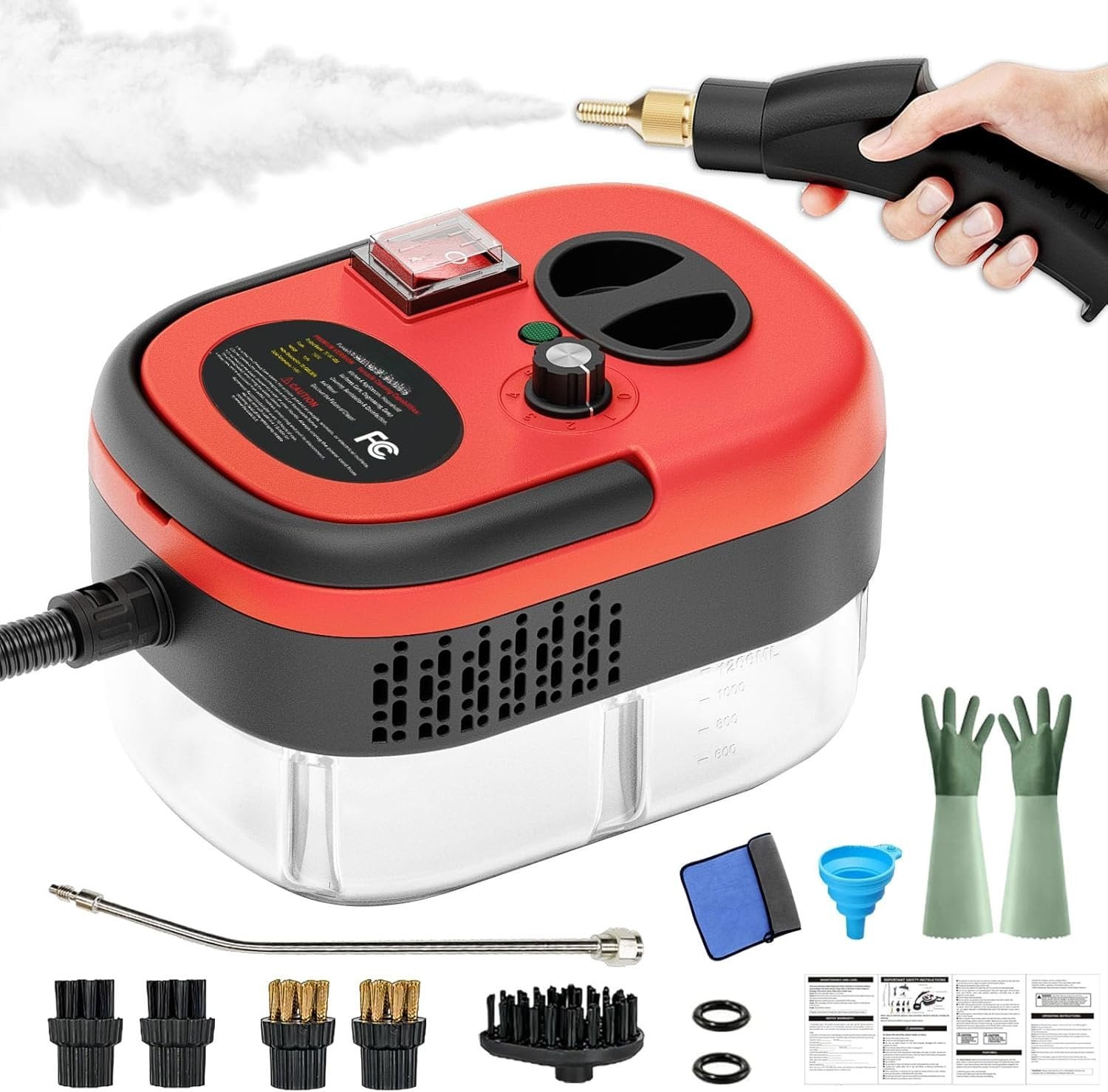 2500W Handheld Steam Cleaner,Portable Steamer For Detailing,High ...