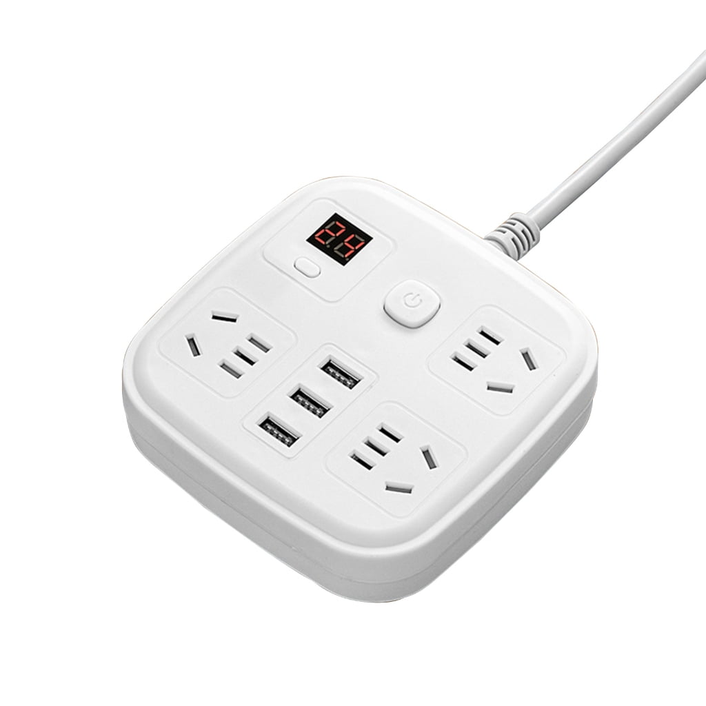 2500W Intelligent Outlet with Timing Functions 3 USB Port Outlet ...