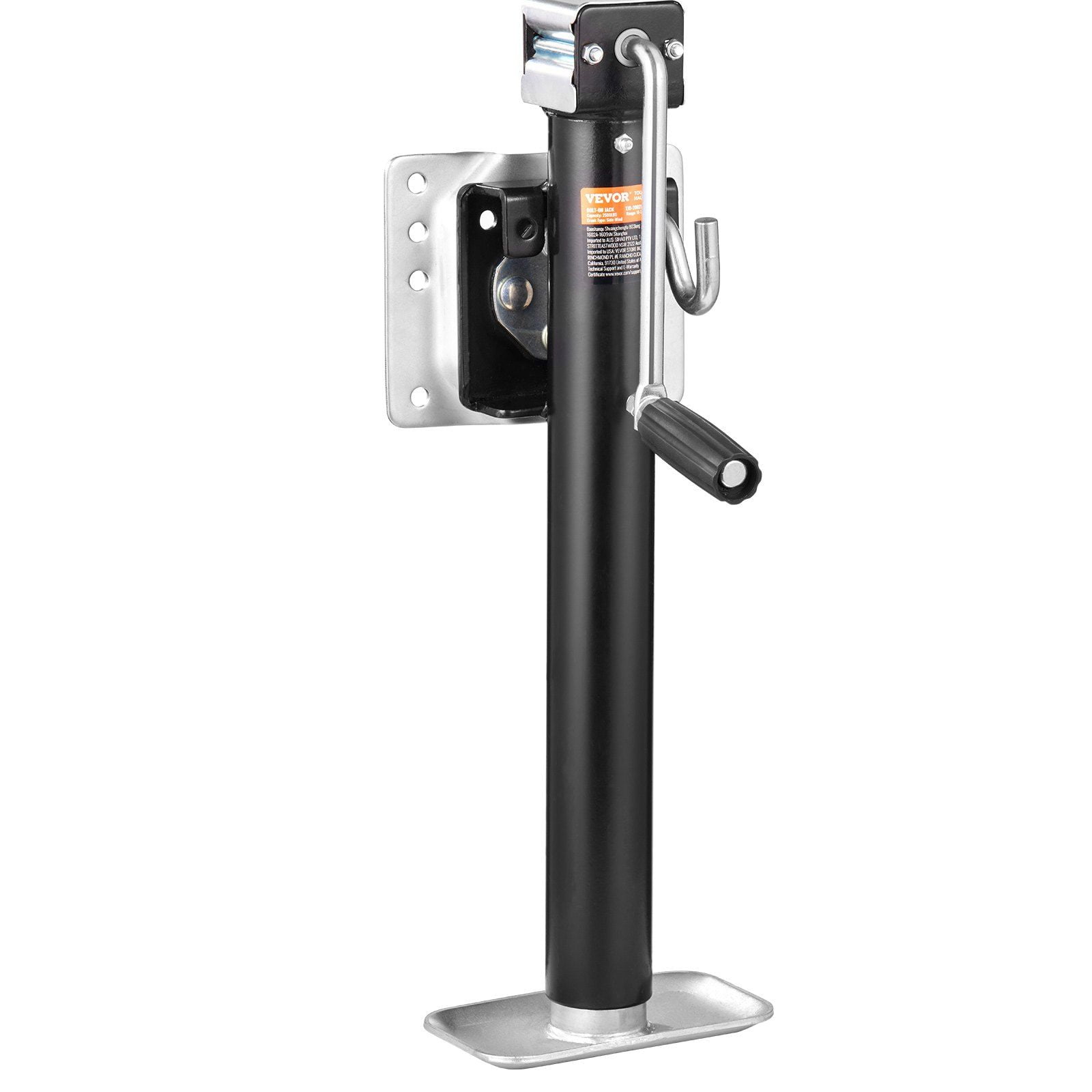 2500lb Trailer Jack Stand with Handle - Bolt-On Fix Mount for RV, Horse ...