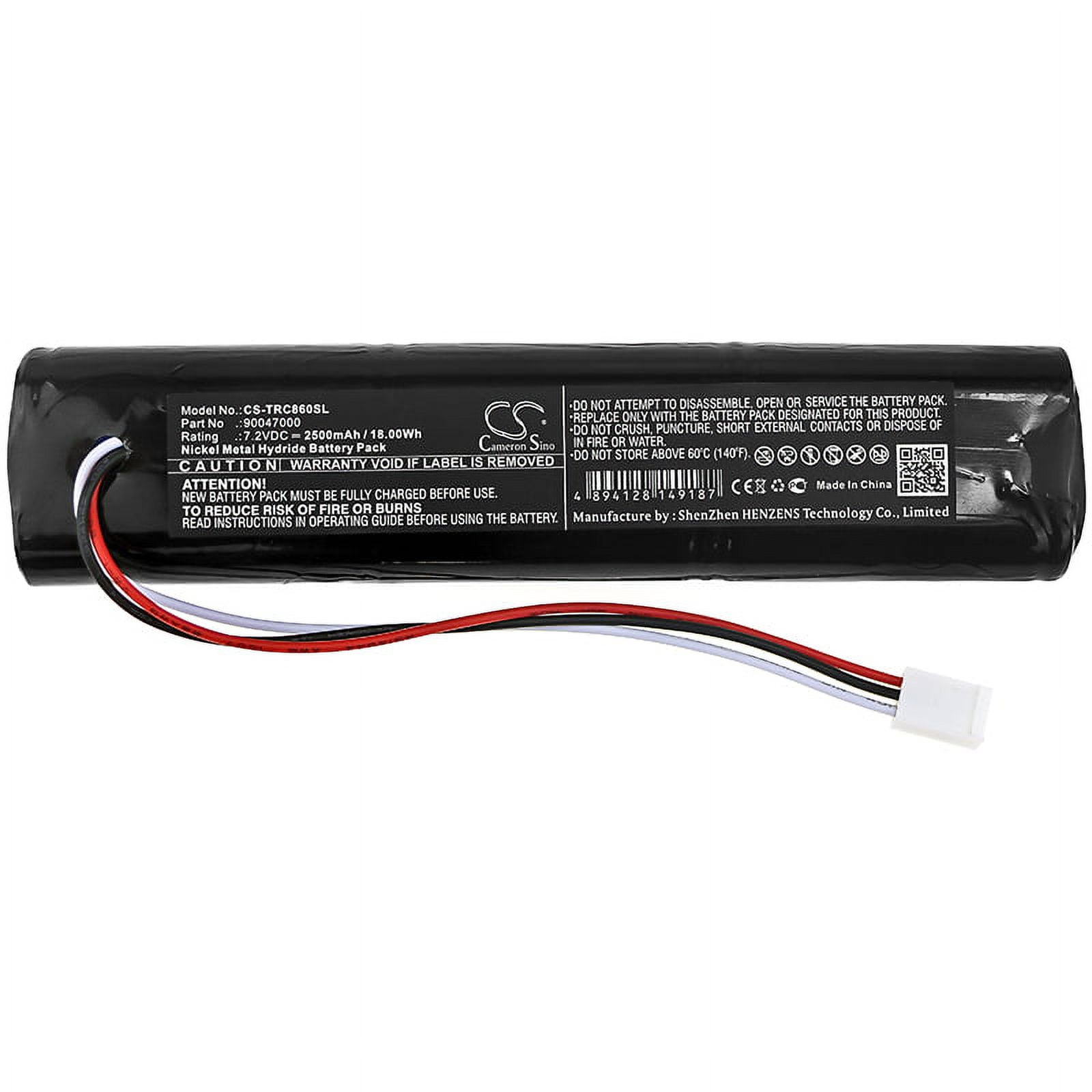 2500mAh Trilithic 90047000 Battery for 860DSP 860 DSPi Cable Meter ...