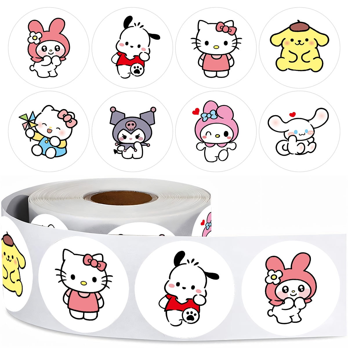 2500pcs Cute Sanrio DIY Stickers Set - Colorful Decorative Labels for ...