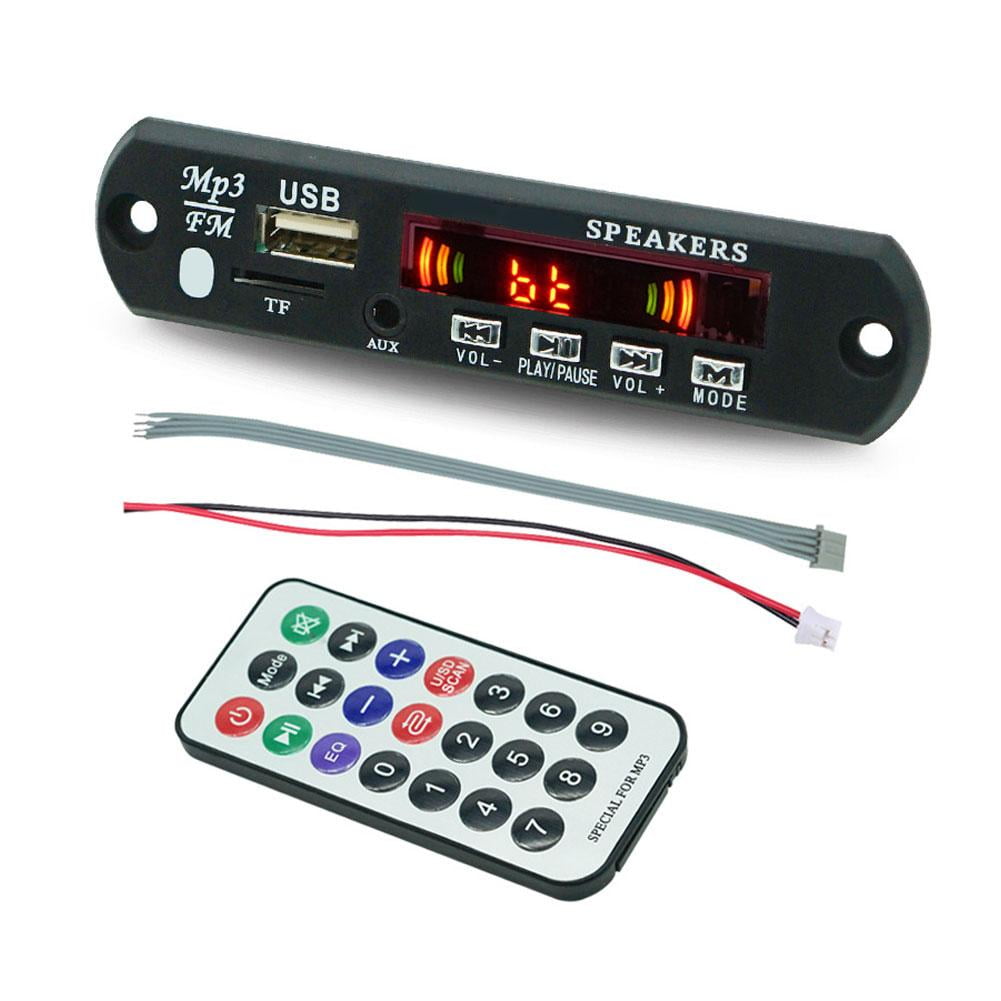 Bqlqbqlq 12v Set Of Mp3 Decoder Board Car Bluetooth Module Audio Decoder Amplifier Board