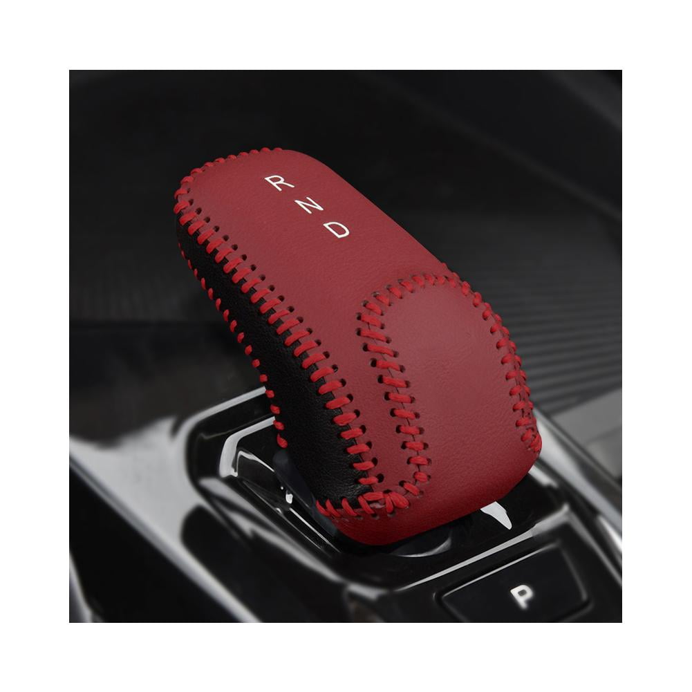 Clerance!Automatic Gear Cover [Burgundy And Black Leather] Suitable For ...