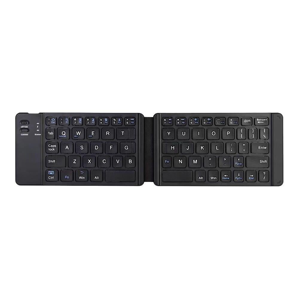 BQLQBQLQ Black Bluetooth Folding Keyboard Three Systems Tablet Mobile ...