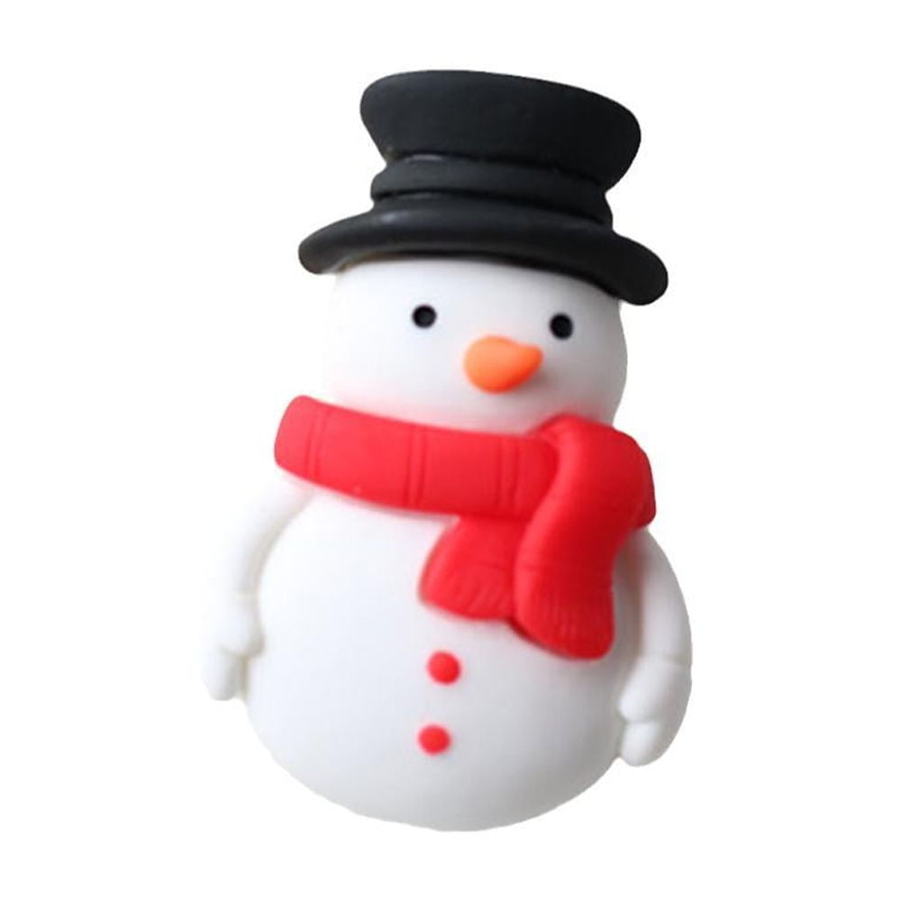 Clerance!Frosted Snowman Large Santa Claus Christmas Tree Snowman Cream ...