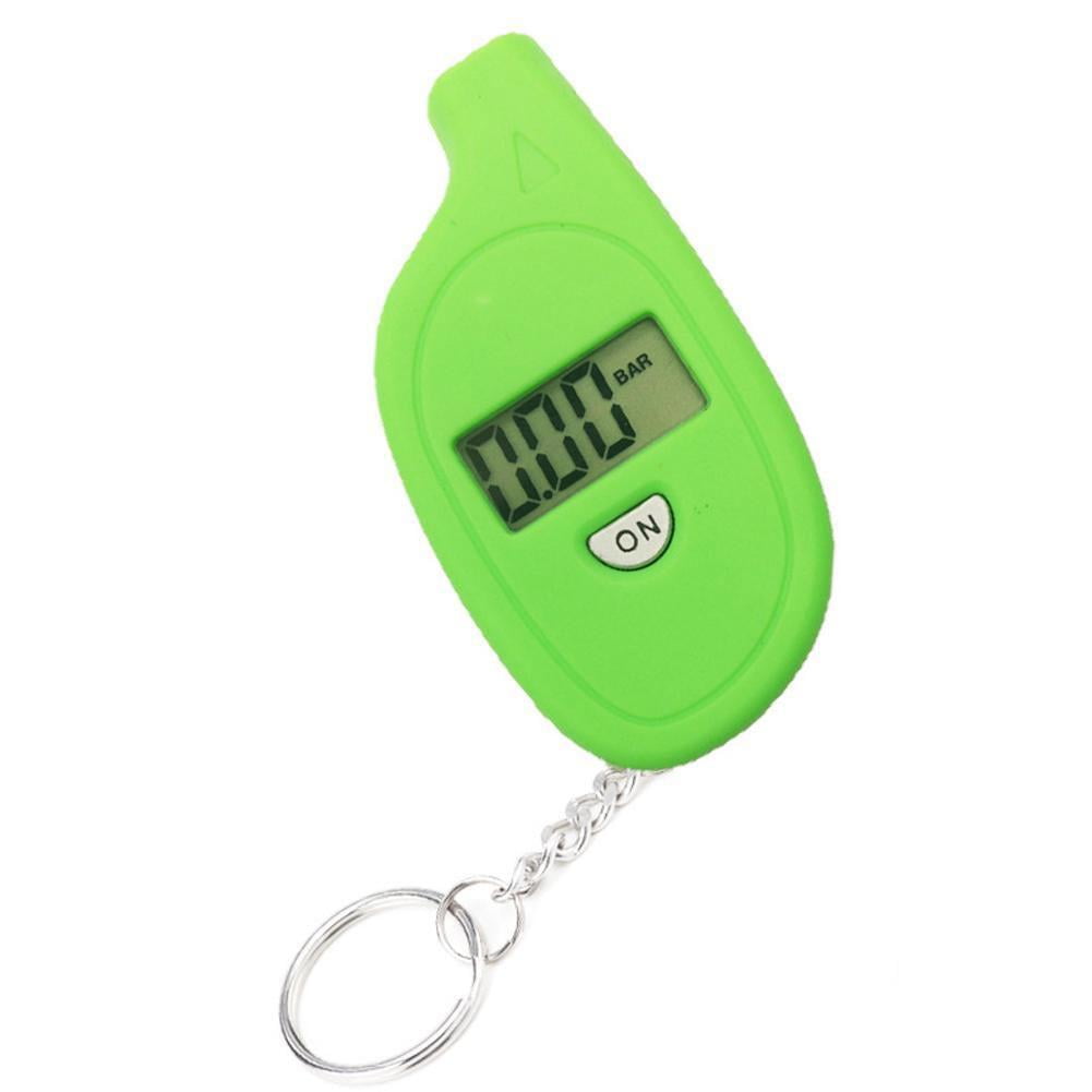 BQLQBQLQ Green Precision Car Keychain Digital Tire Pressure Gauge ...