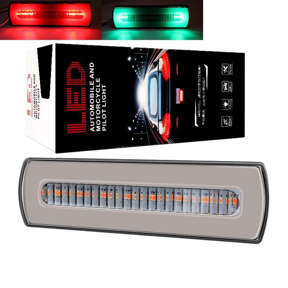 Clerance!Red + Green Truck Side Light 40led Truck Modified Two-Color ...
