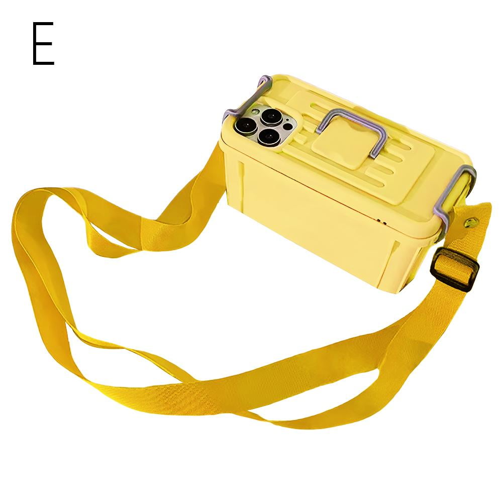 Clerance!Yellow Storage Box + Crossbody Rope Iphone15 Storage Box ...