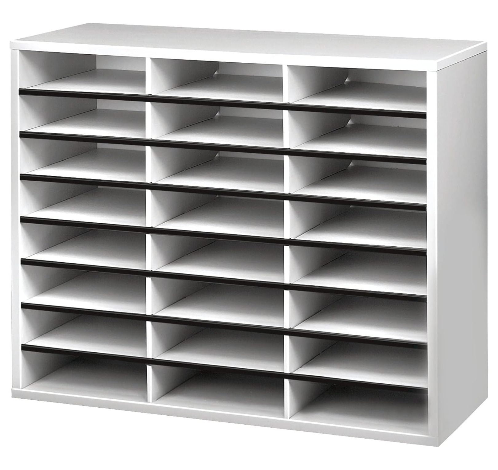 25041 Literature Organizer - 24 Compartment, Letter, Gray - Walmart.com