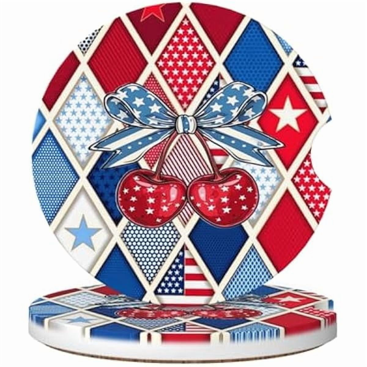 2505 Absorbent Car Coasters for Cup Holders, 2 Pack Universal Anti Slip ...