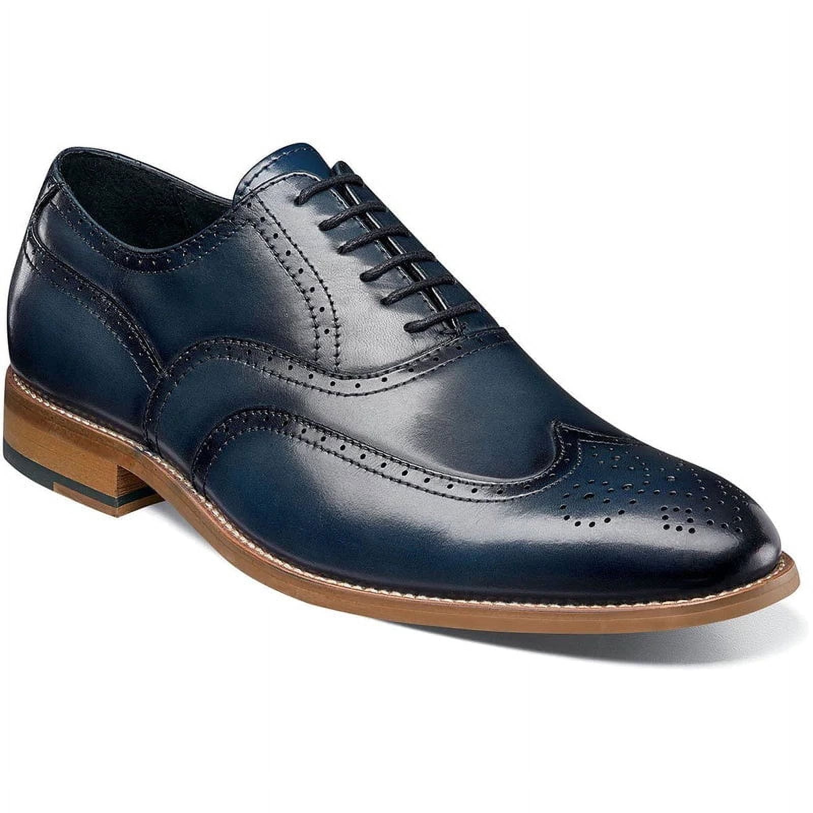 25064,Stacy adams Leather Shoes Dunbar Wingtip Oxford Lace Up All ...