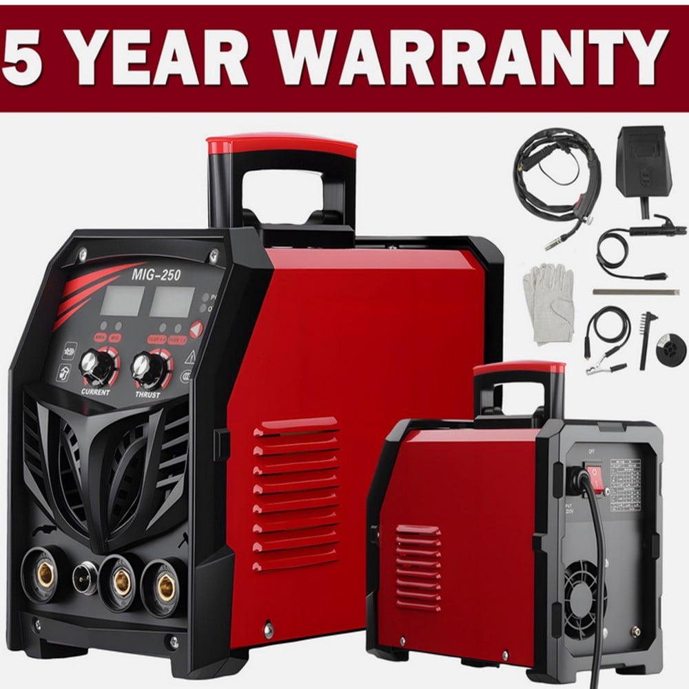 250A MIG Welder 110V Gas/Gasless Flux Core Stick Lift Tig Welding ...