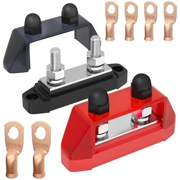 250A Power Distribution Block Marine Bus Bar 12V 12V Bus Bar 250A Power ...