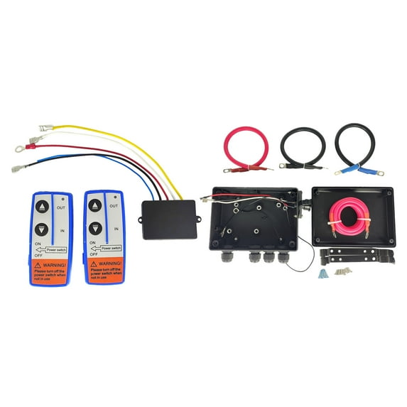 250A Pre-Wired Winch Solenoid Relay Control Contactor Box 12V Wireless ...