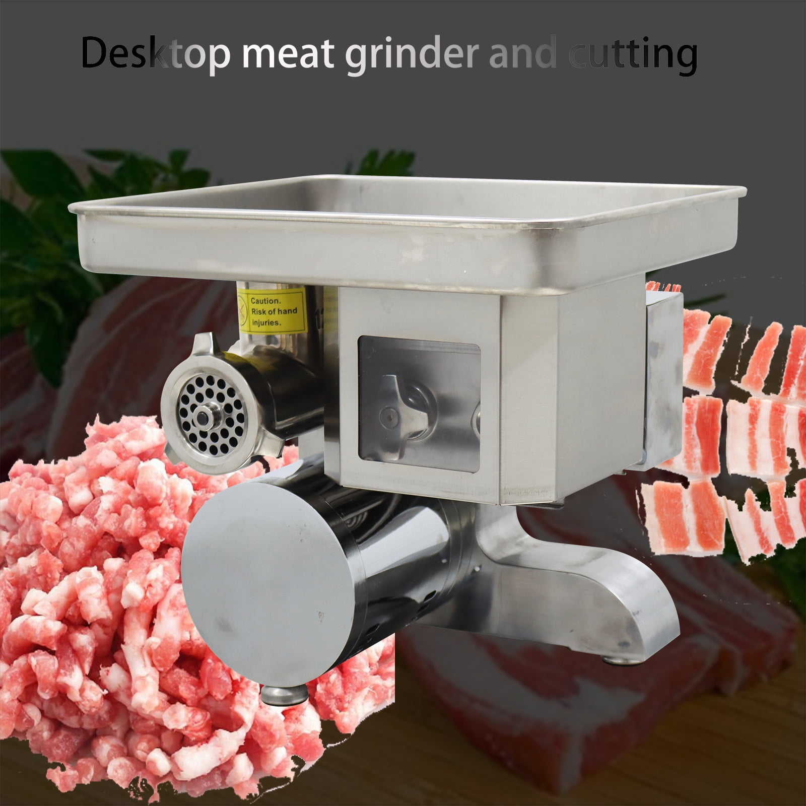 250KG/H Meat Twisting Grinder Cutting Machine Desktop Meat Cutter Set ...