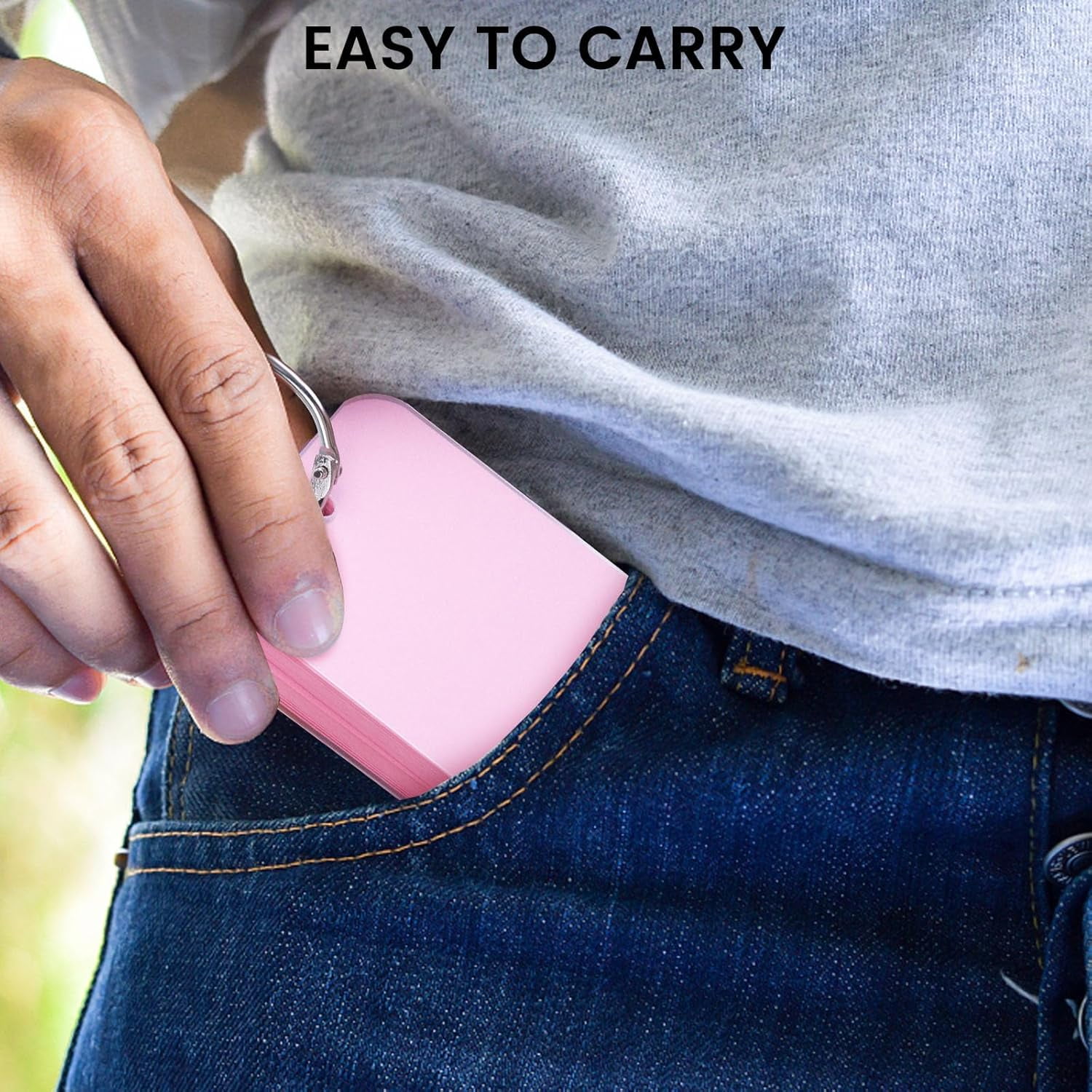 250PCS Colored Index Cards with Rings, Flash Cards for Studying, 2.2 x ...