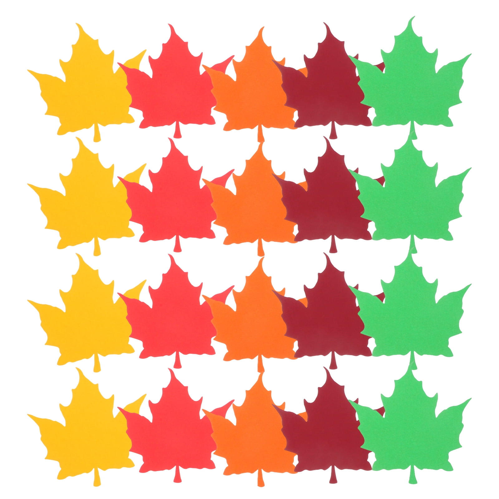 50pcs Fall Decorative Paper Cutout Maple Leaves for Bulletin Board and ...