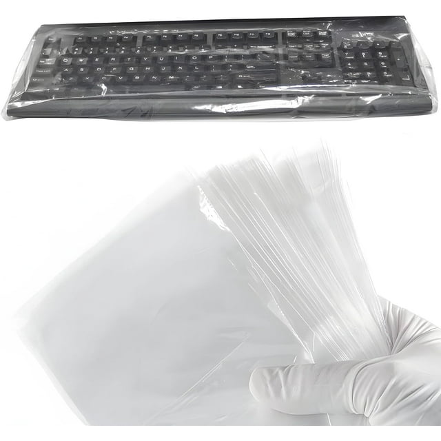 250PCs Disposable Keyboard Cover Sleeves 6" x 18" by VASTMED ...