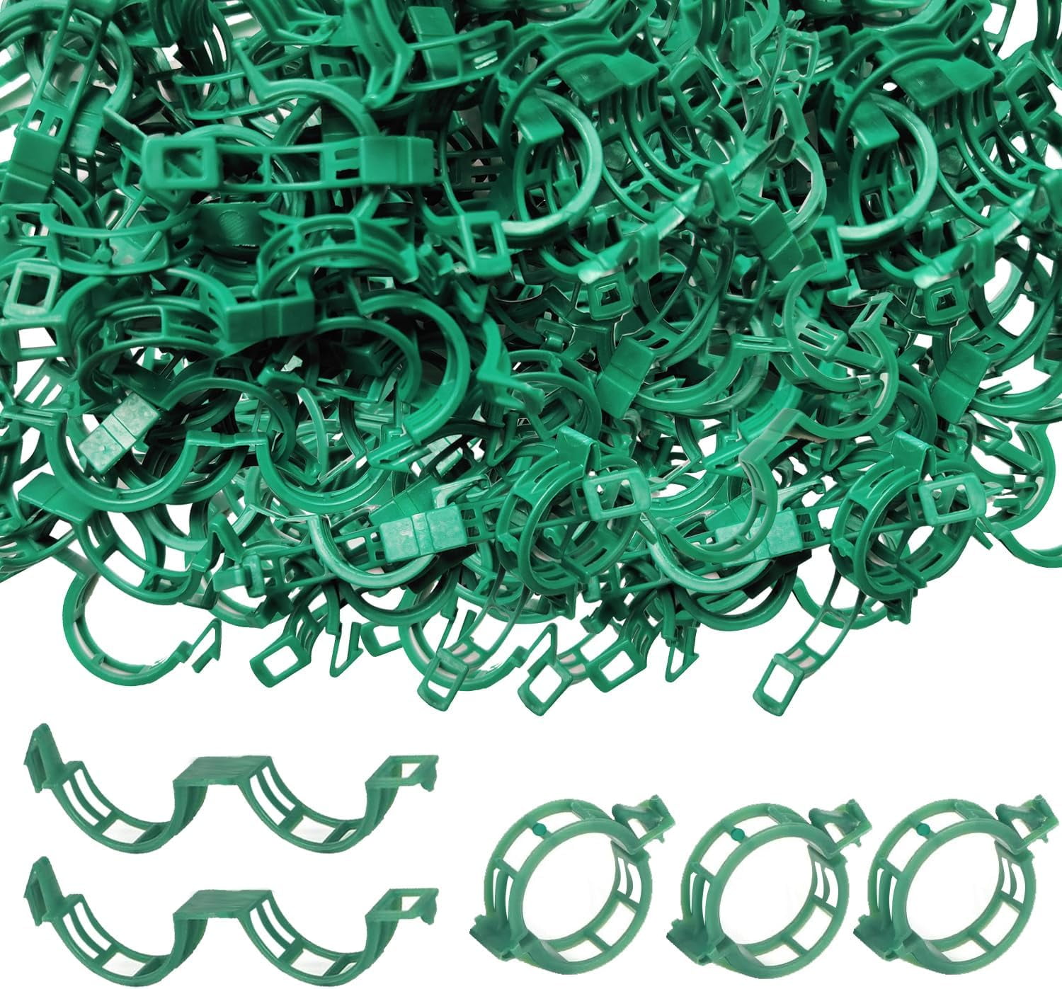 250PK Plant Support Clips - Tomato Clips for String Trellis, Grape Vine ...