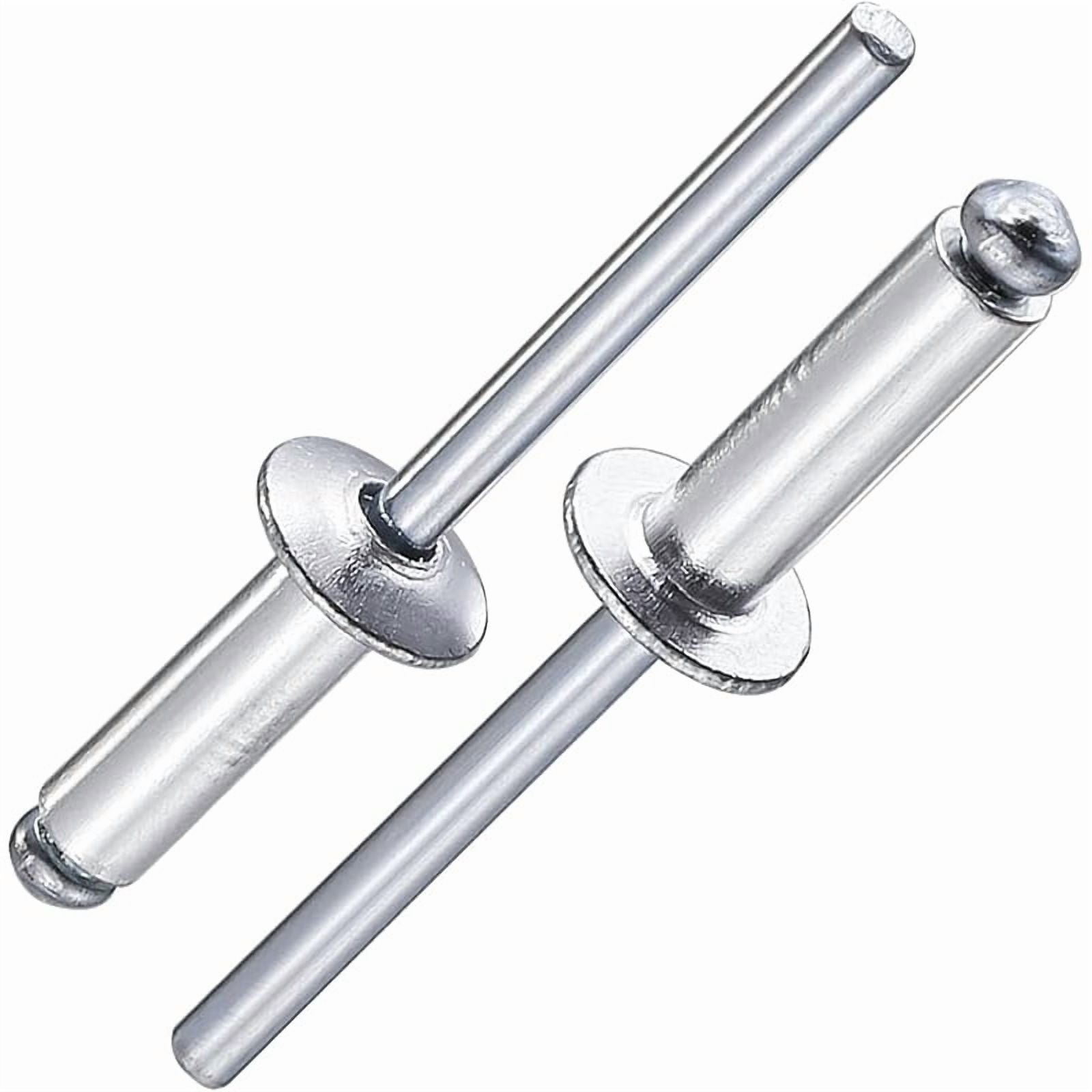 (250Pcs) 3/16"x1/2" Aluminum blind pro Rivets,Aluminum Grip and Steel ...