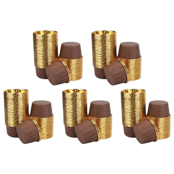250Pcs Aluminum Foil Cupcake Cups Disposable Muffin Liners Baking Cups ...