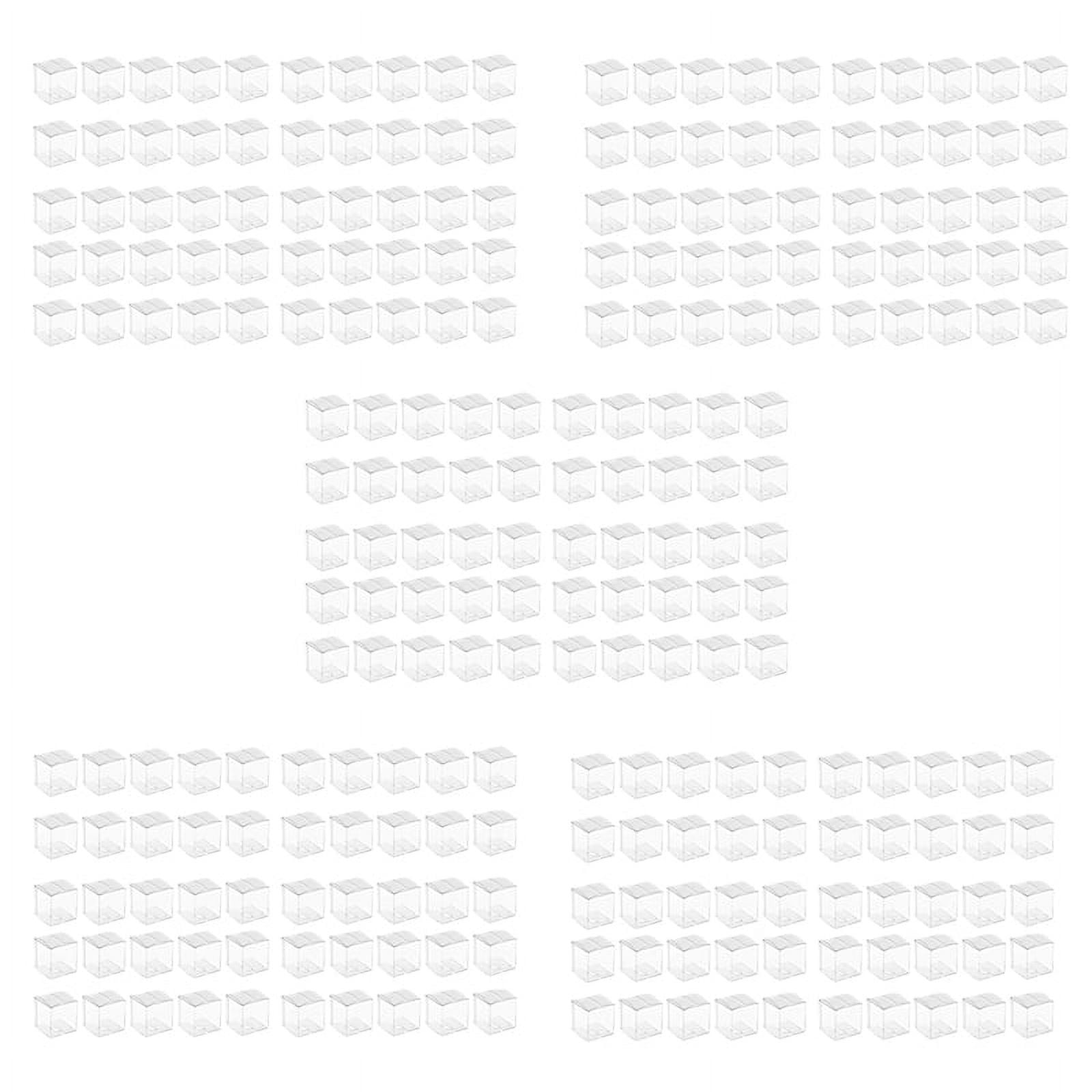 250Pcs Clear Plastic Boxes for Gifts Pvc Packing Box Gift Packaging ...