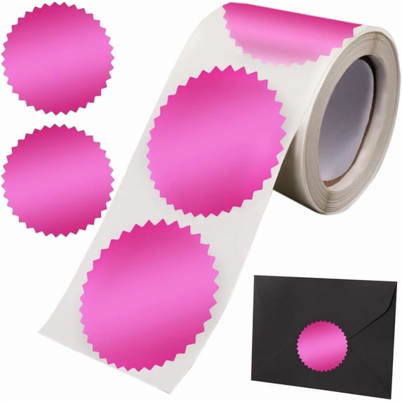 250Pcs Envelope Seals Stickers Blank Stickers Purple Certificate Award ...