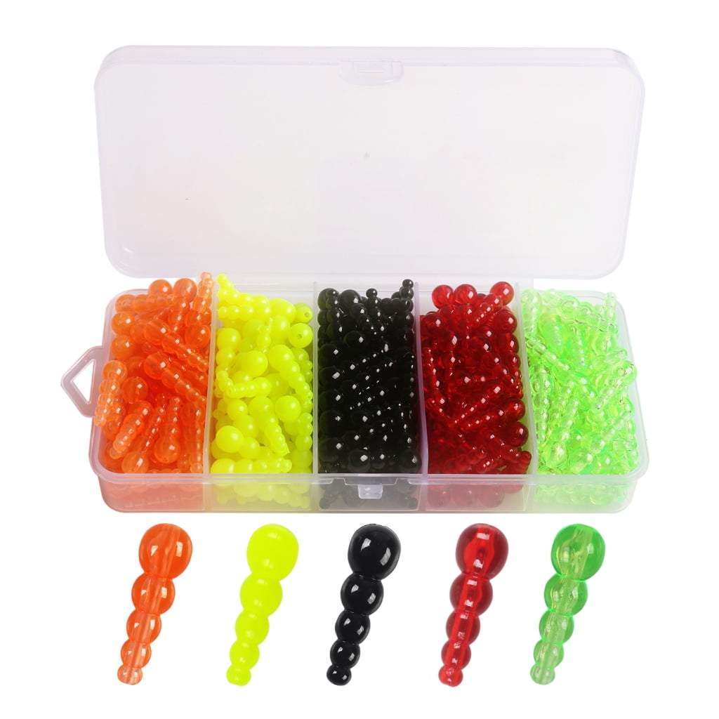 250Pcs Fishing Beads Lures Tackle Stacked Fishing Beads Fishing Inline ...