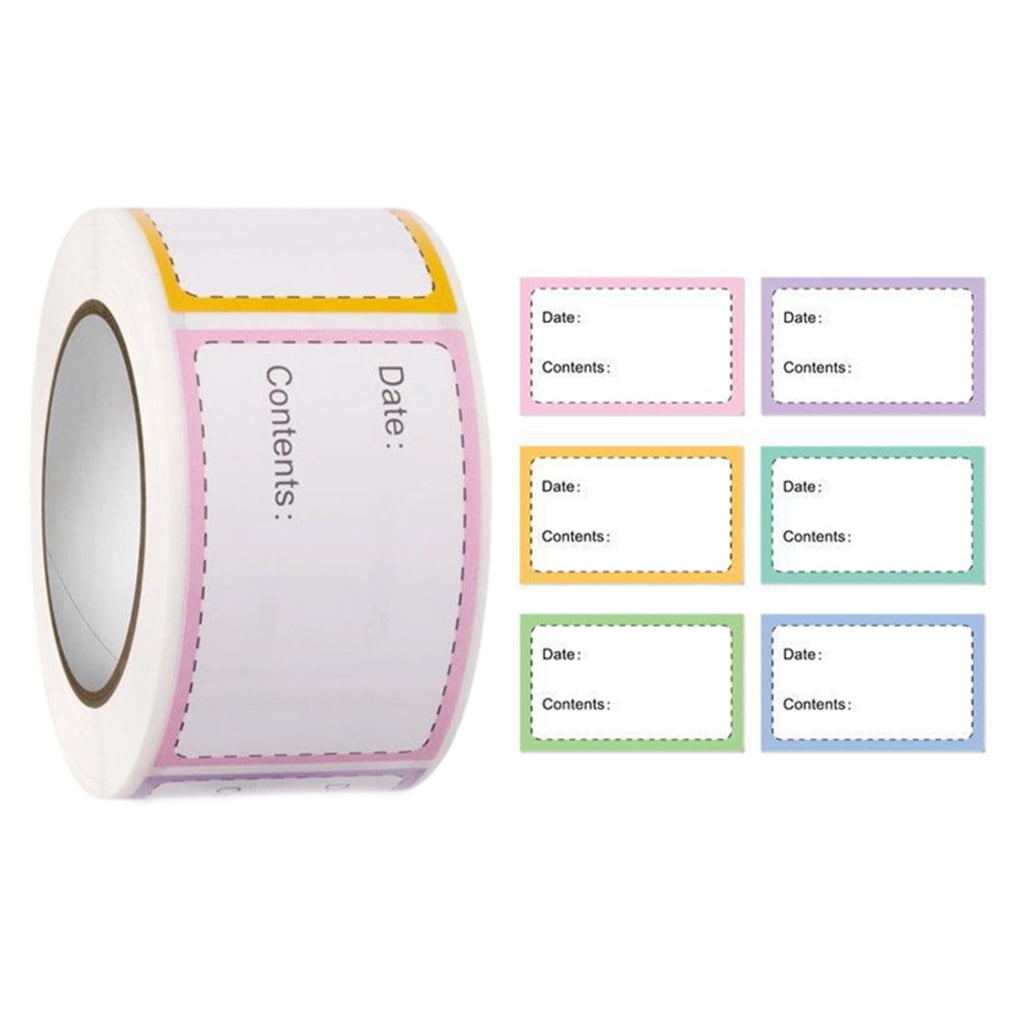 250Pcs Adhesive Freezer Labels Removable Food Sticker Food Date Label ...