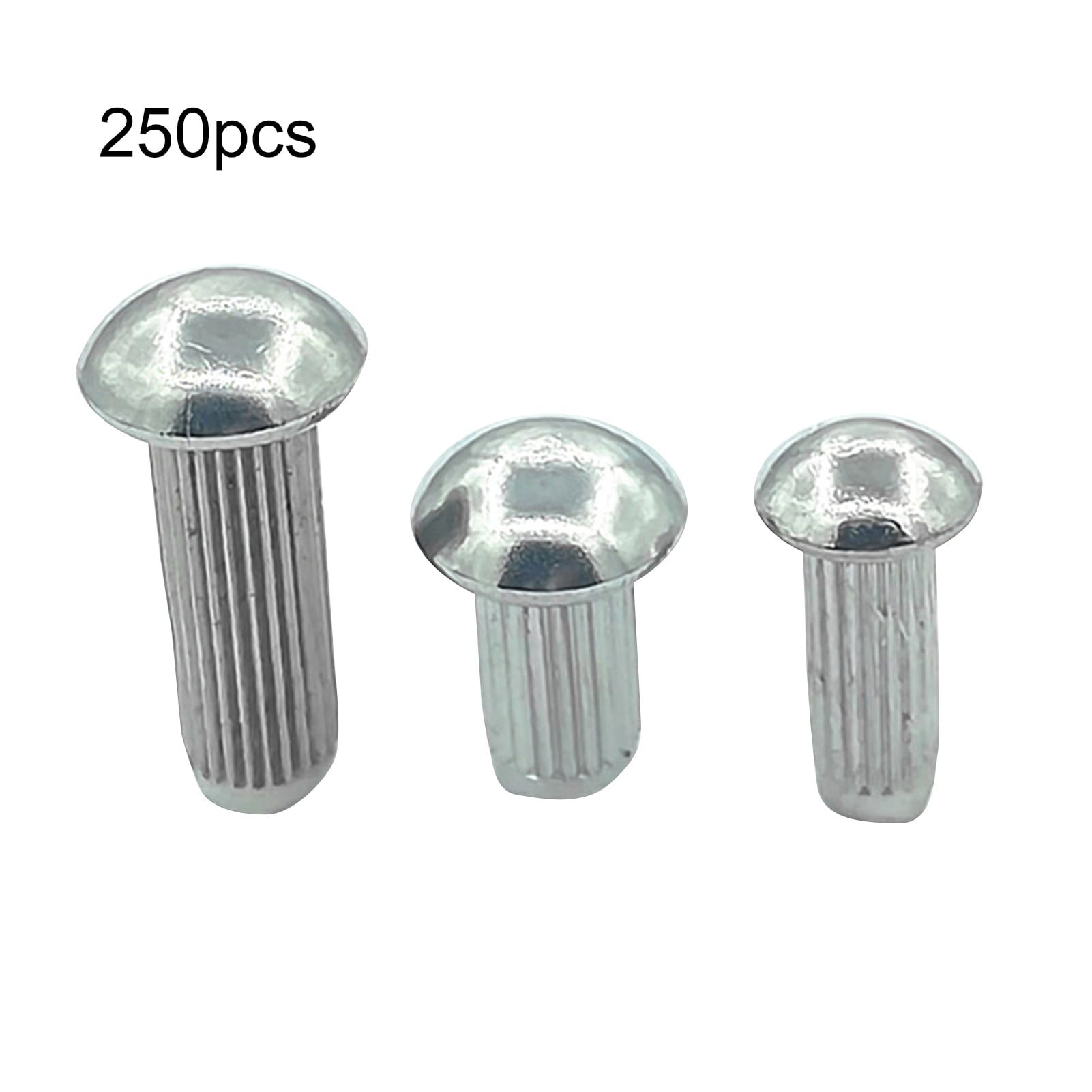 250Pcs M2-M5 Knurled Rivets - High Strength Round Head Rivets for ...