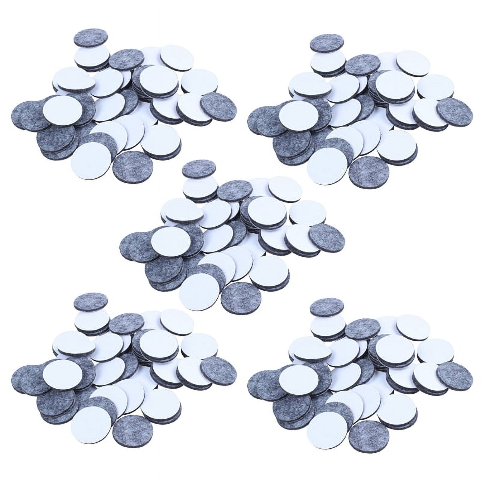 250Pcs Round Shaped Table Chair Furniture Leg Felt Mat Pad Gray ...