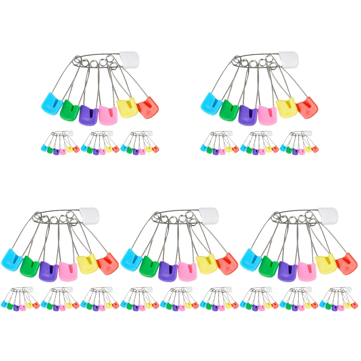 250Pcs Safety Diaper Pins Baby Pins Toddle Safety Nappy Pin Colorful ...