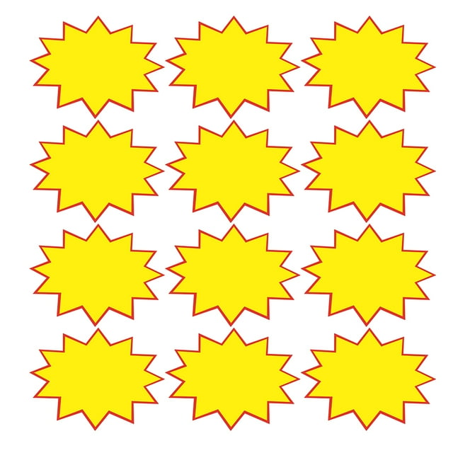 250Pcs Sale Sign Tags Sale Paper Signs Price Burst Signs Retail Store ...