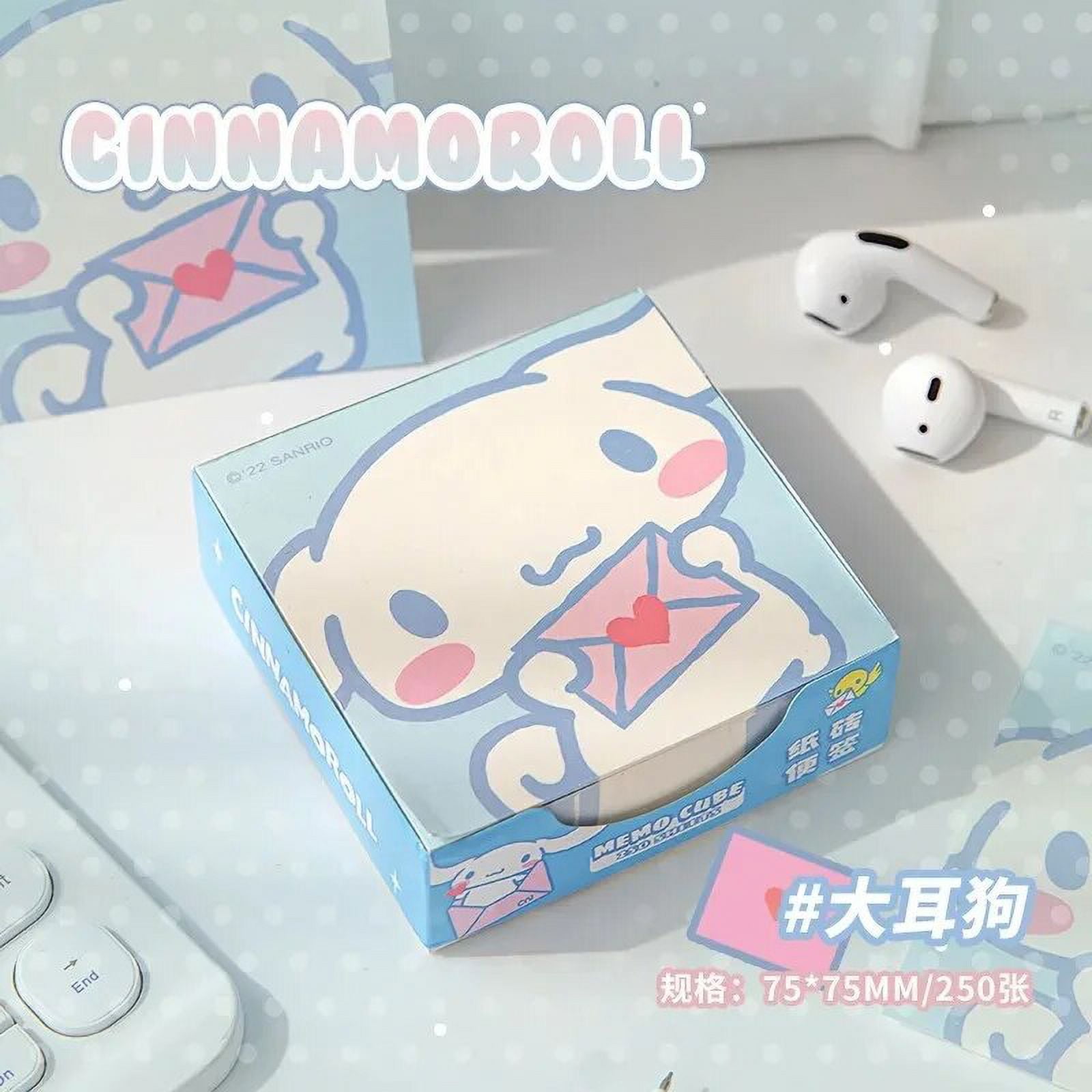 250Pcs Sanrio Hello Kitty Note Paper Kawaii Kuromi Melody Cinnamoroll ...